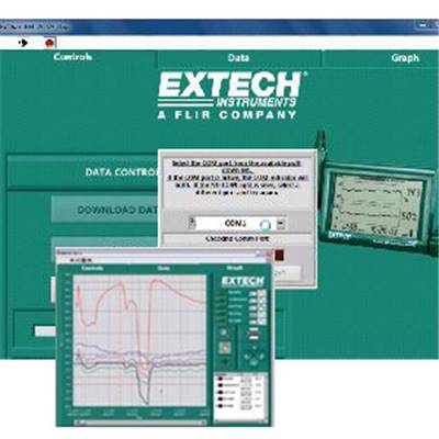 Enregistreur de température et humidité Extech RH520A avec grand écran ...